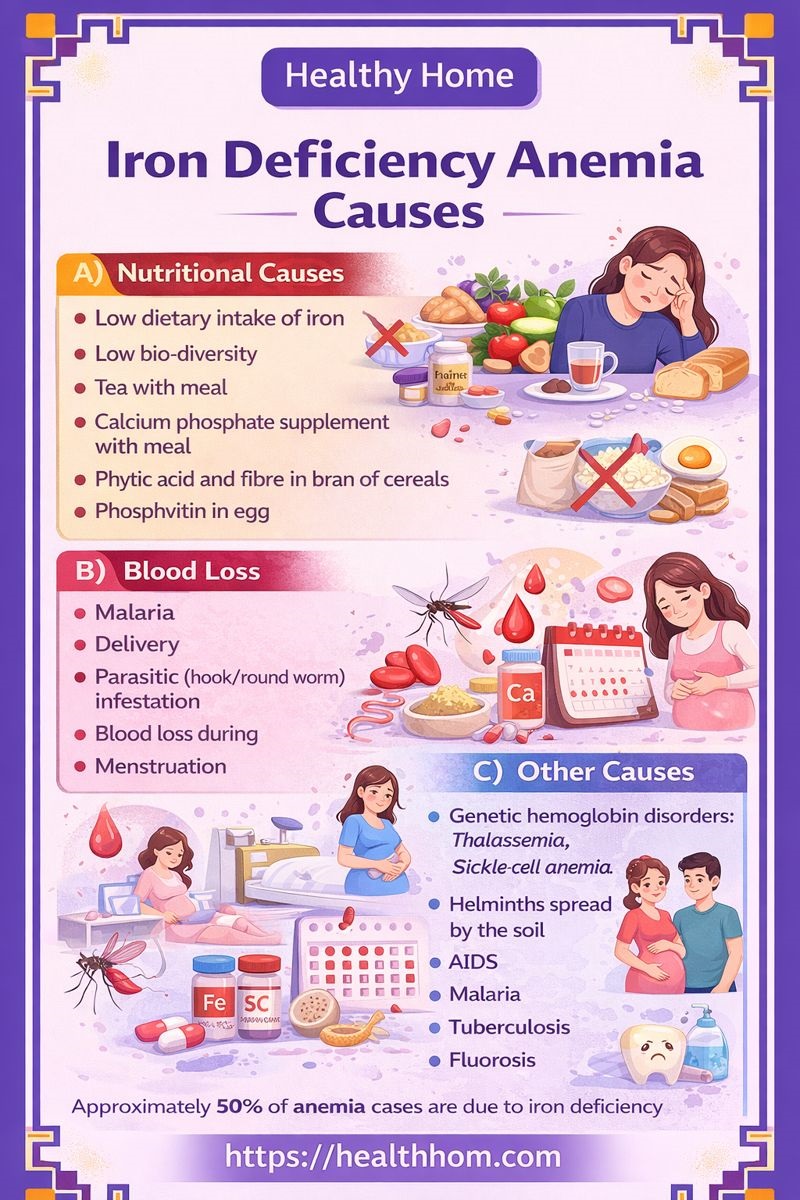 Iron Deficiency Anemia Causes, Symptoms, Diagnosis & Treatment (India ...